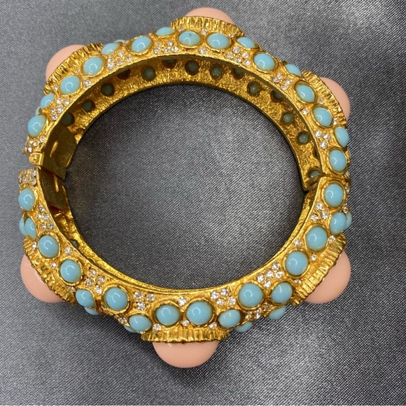 Kenneth Jay Lane | Jewelry | Vintage Kenneth Jay Lane Gold Tone Pink ...